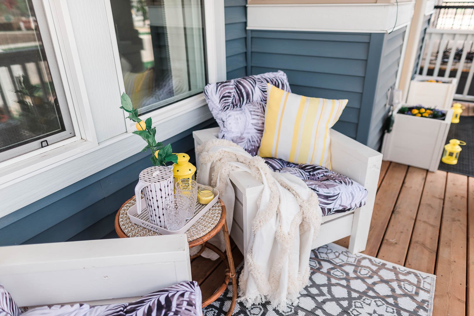 Cheerful Porch Makeover