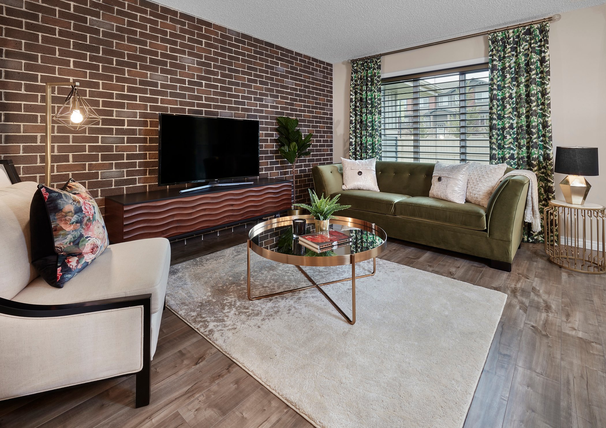 Faux Brick Feature Wall